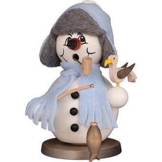 Christian Ulbricht R&auml;ucherm&auml;nnchen Schneemann - 18,5 cm Keramik