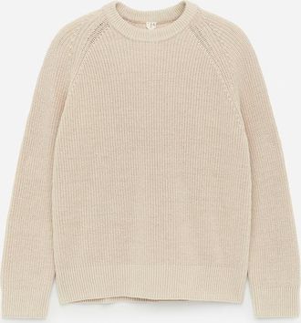 Arket Pullover Aus Leinen Und Baumwolle -Beige