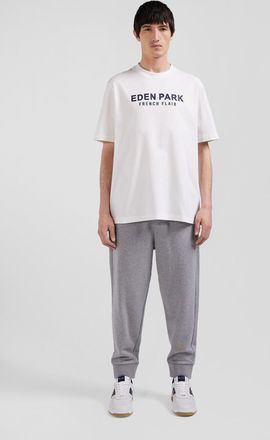 Eden Park T-shirt Manches Courtes En Coton &Eacute;cru Eden Park French Flair Coupe Oversized
