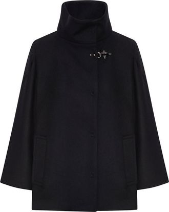 Fay Knielanger Mantel - Schwarz