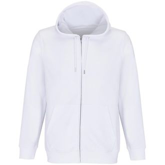 SOLS Calipso Hoodie mit durchgehendem Reißverschluss für Herren/Damen Unisex (Weiß)