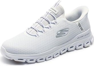Skechers Glide-Step Noxus Baskets à Enfiler Mains Libres pour Homme, Blanc, 42.5 EU