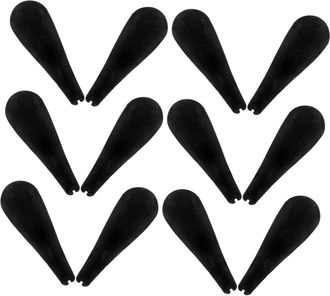 Heallily 12stücke Schulterpolster Für Damen Aus Samt Gepolsterte Kleiderbügel Schulterstützenbügel Schwarze Schulterformbügel Beflockte Protektoren Für Kleidun