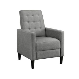 Yaheetech Yaheetech Fauteuil Inclinable de Relaxation Petit Canapé Fauteuil Convertible en Tissu avec Pieds 1 Place en 3 Positions Dossier Capitonné, pour