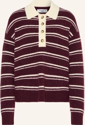 Marc O'Polo Denim Marc Opolo Denim Strick-Poloshirt Mit Alpaka rot