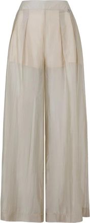 Bomboogie Femme, Pantalons, Gris, Taille: 40 FR Wide Lyocell Blend Pantalons
