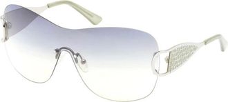 Guess Femme, Accessoires, Gris, Taille: ONE Size Lunettes de soleil &agrave; monture m&eacute;tallique avec verres d&eacute;grad&eacute;s
