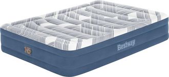 Bestway TriTech Luftbett Fashion Flock mit integrierter Elektropumpe Double XL/Lo 203 x 152 x 36 cm
