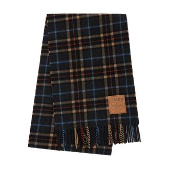Ganni Graue Schal Kollektion - - Accessories - Damen - Mehrfarbig - ONE SIZE