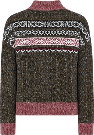 Max Mara Jacquard-Knit Sweater - Black