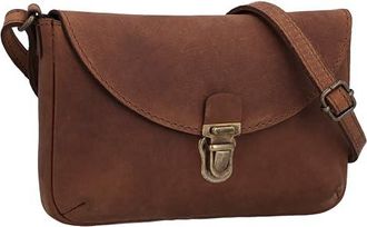 Gusti Sac &agrave; bandouli&egrave;re en cuir Carole - Sac &agrave; main pour femme - Sac &agrave; bandouli&egrave;re et sac bandouli&egrave;re pour femme - Marron