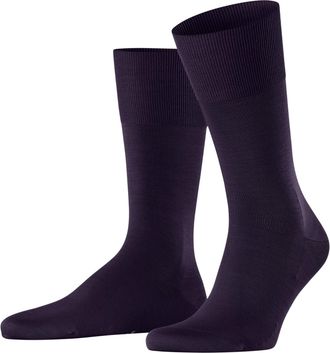 Falke Herren ClimaWool M So Wolle Lyocell einfarbig Socken, Rot Wineberry 8761, 43-44