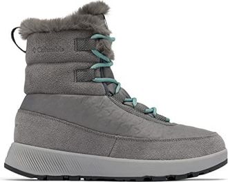 Columbia SLOPESIDE PEAK LUXE bottes de neige imperméables Femme, Gris (City Grey x Dusty Green), 38.5 EU