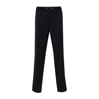 Moncler Pantalon en laine m&eacute;lang&eacute;e - Homme - Pantalons - Bleu - Taille: S