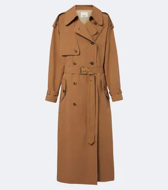 Isabel Marant Trench Violette en coton et lin