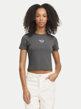 Jack & Jones T-Shirt Gigi 12277657 Grau Stretch Fit