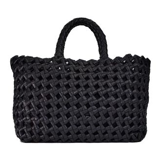 PLINIO VISONA Femme, Sacs, Noir, Taille: ONE Size Regina Intreccio Grande