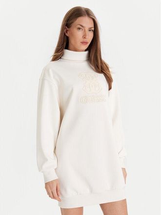 Guess Kleid f&uuml;r den Alltag V5YK07 KCX22 &Eacute;cru Regular Fit