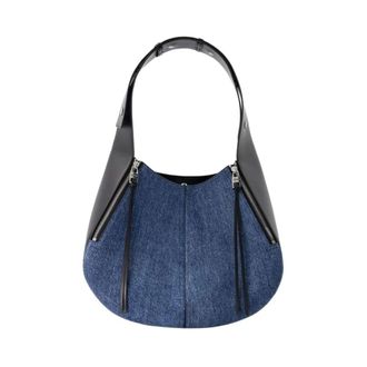Alexander McQueen Skull Hobo Bag - - Bags - Damen - Blau - ONE SIZE