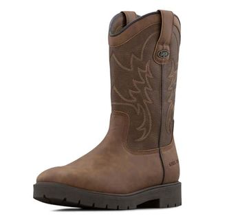 Lugz Homme Cowboss Bout en acier, Whisky/noix de cajou fonc&eacute;/marron fonc&eacute;, 41.5 EU