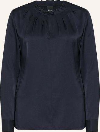 HUGO BOSS Blusenshirt banorah1 Aus Seide blau