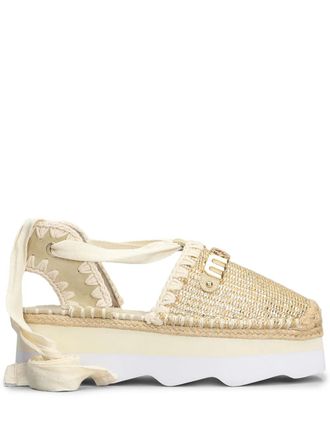 Mou espadrilles à logo - Tons neutres