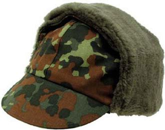 MFH Winterm&uuml;tze der Bundeswehr, Farbe: 5-Farben Flecktarn, Zustand: neuwertig 63