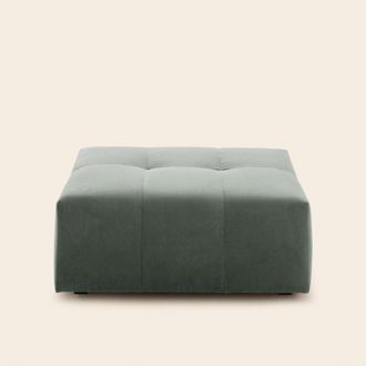 Madura Pouf Modulable Uberto Opal kaki gris&eacute; - VERT