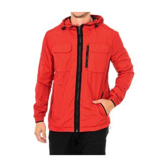 Superdry Rote Wasserdichte Jacke mit Kapuze - - Jackets - Herren - Rot - L
