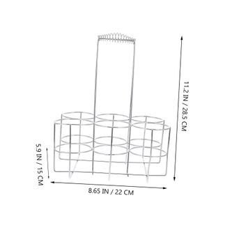 Angoily Edelstahl Bierflaschenhalter Flaschenkorb mit Tragegriff Kompakter Biertr&auml;ger f&uuml;r Sichere Aufbewahrung und Transport