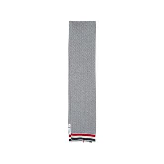 Thom Browne Zopf- und Rippstrickschal - - Accessories - Damen - Grau - ONE SIZE
