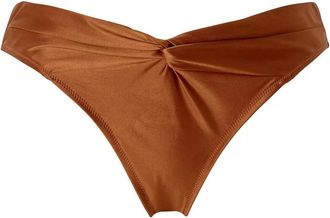 Brigitte Bardot Slip de bain marron Songe