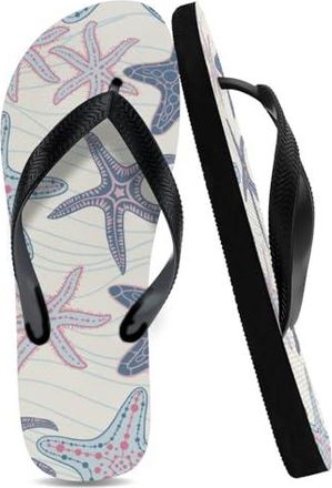 Generic Tongs unisexes pour femme, pantoufles de douche pour femme, sandales &agrave; semelle plate, pantoufles de bain, cadeaux de Saint-Valentin pour elle, &Eacute;toiles