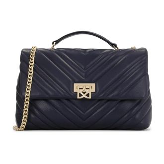 Kazar Dunkelblaue gesteppte Kettenhandtasche - - Bags - Damen - Blau - ONE SIZE