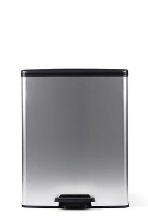 Curver DECOBIN, Poubelle de Tri Double Compartiments 2 x 26L, 2 Seaux Int&eacute;rieurs, Gris M&eacute;tallis&eacute;, 100% PP recycl&eacute;, Packaging renforc&eacute;