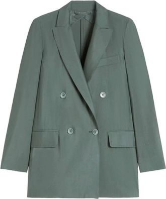 Max Mara Femme, Vestes, Vert, Taille: 36 FR Giacca doppiopetto Albata
