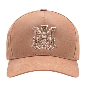 Amiri Crystal MA Outline Canvas Cap - - Accessories - Herren - Braun - ONE SIZE