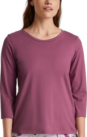 CALIDA Favourites Shirt mit 3/4-Arm Damen, mit Rundhalsausschnitt, aus 100% Bio-Baumwolle