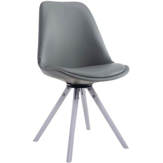 Clp Chaise Calais en pivot-weiß, gris