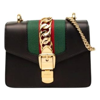 Gucci Sac bandouli&egrave;re Sylvie Pre-owned - Femme - Pre-owned - Noir - Taille: ONE Size