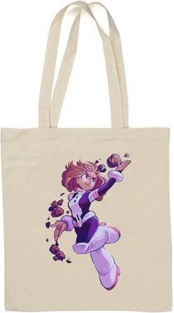 Generic ANIME 144 Sac fourre-tout en coton naturel Blanc