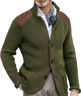 Generic Cardigan l&eacute;ger en tricot &agrave; manches longues boutonn&eacute; pour homme pour le printemps et lautomne, c7, 3XL