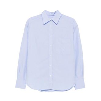 Closed Langarm Hemd mit Knopfleiste - - Shirts - Herren - Blau - M