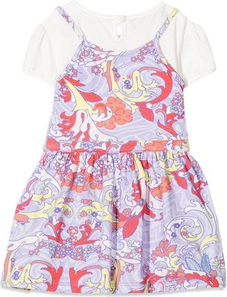 Versace Stretch Cotton Dress - Multicolor