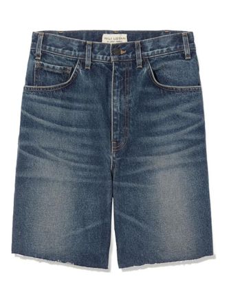 Nili Lotan Jeans-Shorts im Distressed-Look - Blau