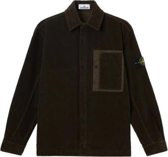 Stone Island Homme, Chemises, Brun, Taille: XL Stone Island Chemises