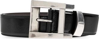 Versace Homme, Accessoires, Noir, Taille: 100 CM Ceinture en cuir 4 cm