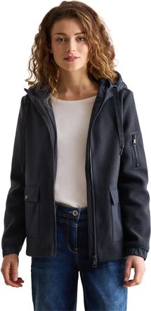 Cecil Damen B202027 Strukturmix Jacke, Dark Navy Blue, L