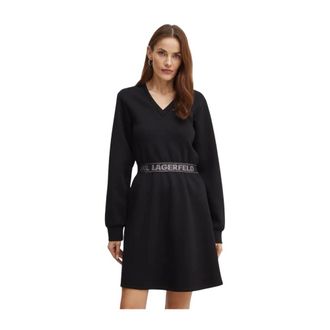 Karl Lagerfeld Robe Courte Patineuse - Femme - Robes - Noir - Taille: 36 FR