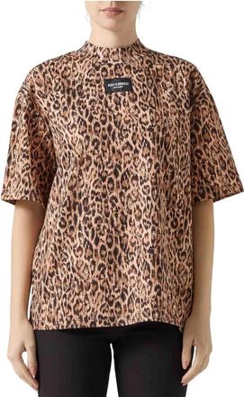 Just Cavalli Femme, Tops, Multicolore, Taille: 38 FR T-shirt Imprim&eacute; L&eacute;opard